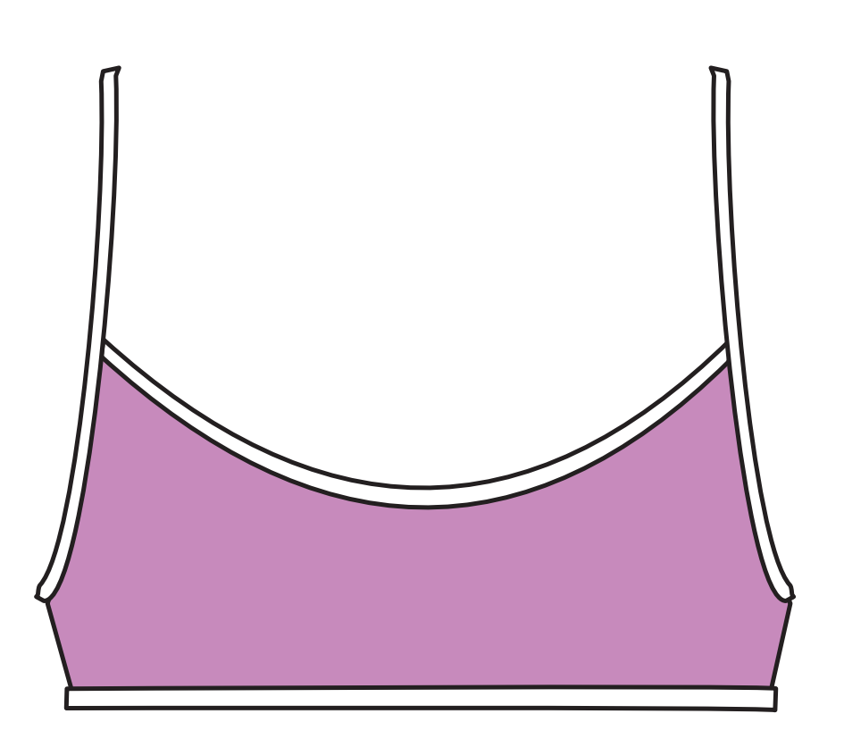 Jolyn Jocelyn Contrast Bikini Top - Sour Grape – Sylvia's Sport & Resort