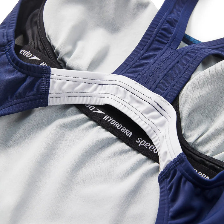 Speedo Heather Quantum Fusion Splice Fitness One Piece Swimsuit - Brig ...